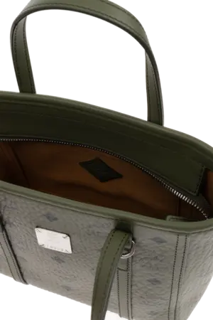 Mcm Handbag With Visetos Print - Green