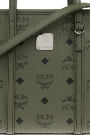 Mcm Handbag With Visetos Print - Green