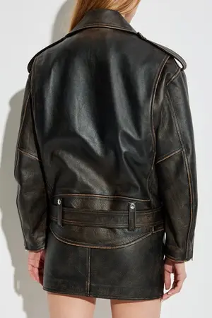 Alexander McQueen Leather Biker Jacket