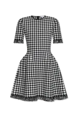 Alexander McQueen Houndstooth Patterned Dress