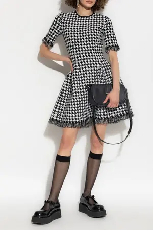 Alexander McQueen Houndstooth Patterned Dress