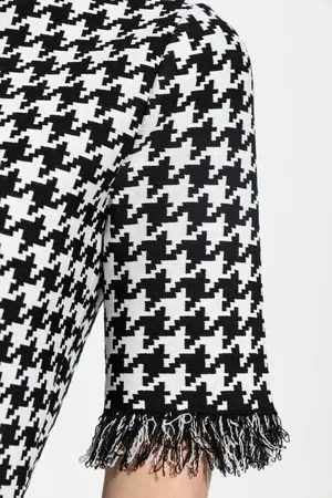 Alexander McQueen Houndstooth Patterned Dress