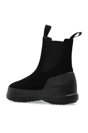 Moon Boot Mb Luna Chelsea Suede Snow Boots - Black
