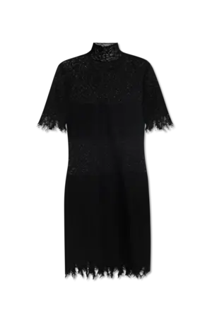 Alexander McQueen Lace Mini Dress - Black