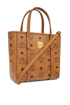 Mcm Monogram Handbag - Brown