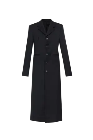 Balenciaga Long Coat With Vintage Effect