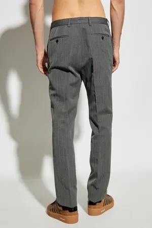 TOD’S Creased Pinstripe Trousers