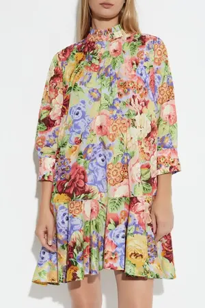 Moschino Floral Cotton Mini Dress - Multicolour