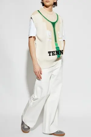 Lacoste Patterned Knit Vest