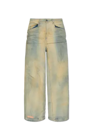 PDF Patterned Bootcut Jeans