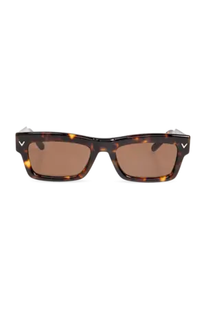 Valentino Garavani Rectangular Frame Sunglasses - Brown