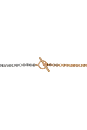 ALLSAINTS Brass Dual-tone Necklace - Silver