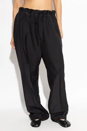 MAISON MARGIELA Creased Trousers - Black