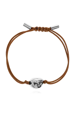 Fendi Bracelet With Brass Ornament - Brown