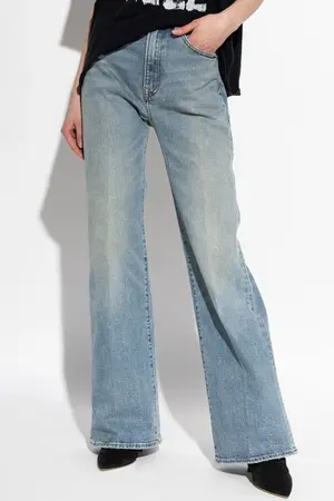 R13 Bootcut Jeans With Embroidered Logo