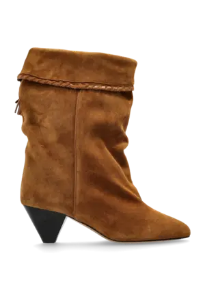 Isabel Marant Étoile Dalby Suede Heeled Ankle Boots - Brown