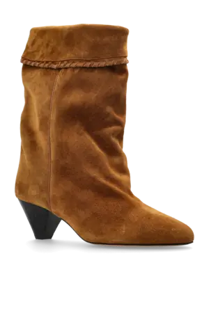 Isabel Marant Étoile Dalby Suede Heeled Ankle Boots - Brown