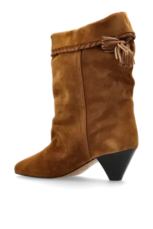 Isabel Marant Étoile Dalby Suede Heeled Ankle Boots - Brown