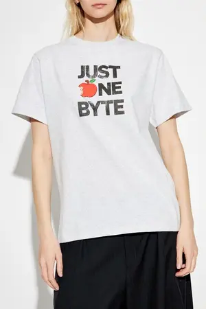 Coperni X Disney "just One Byte" T-shirt - Grey