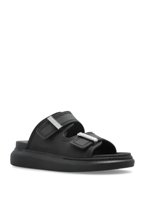 Alexander McQueen Rubber Slides - Black
