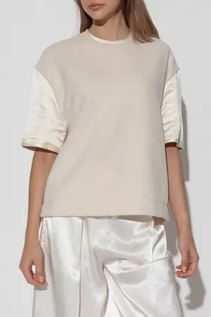 JIL SANDER Wool Top - Cream