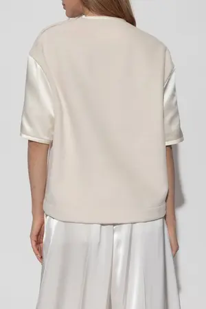 JIL SANDER Wool Top - Cream