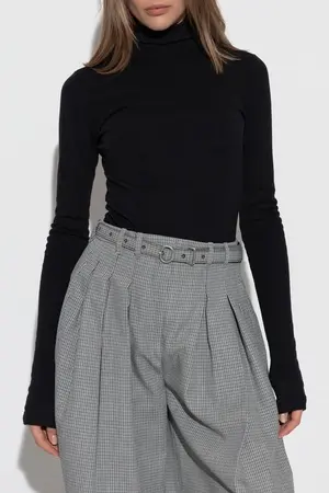 JIL SANDER Double Turtleneck Wool Sweater