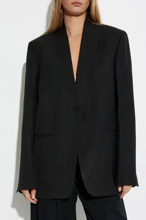 JIL SANDER Blazer With Silk Trim