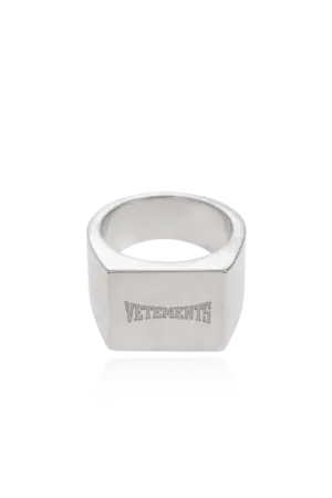 Vetements Logo Ring - Silver