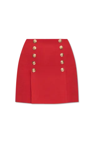 Balmain Skirt With Gold-tone Buttons