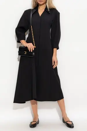 JIL SANDER Wool Midi Dress