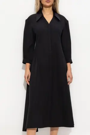 JIL SANDER Wool Midi Dress