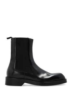 JIL SANDER Leather Ankle Boots