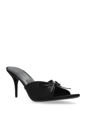 Balenciaga Heeled Knife Mules - Black
