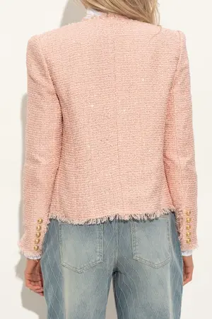 Balmain Sequin-embellished Tweed Blazer