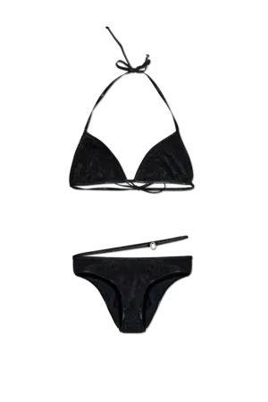 Oseree Two-piece Shimmering Swimsuit - Black