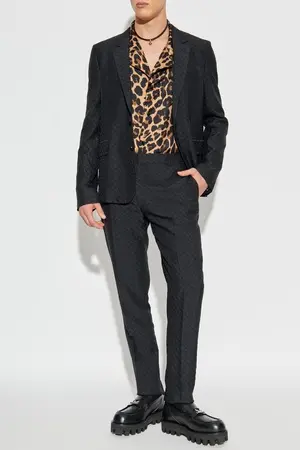 Alexander McQueen Blazer With A Distinctive Skull Motif - Black