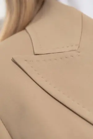 Max Mara Double-breasted "suez" Blazer - Beige