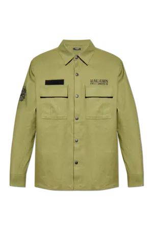 Balmain Logo Overshirts For Men