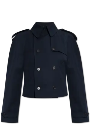 Alexander McQueen Short Double-breasted Jacket - Navy Blue
