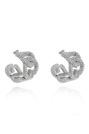 Dolce & Gabbana Logo Crystal Earrings