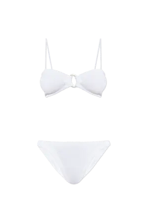 Hunza G Misty Two-piece Swimsuit - White