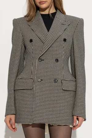 Balenciaga Houndstooth Double-breasted Blazer