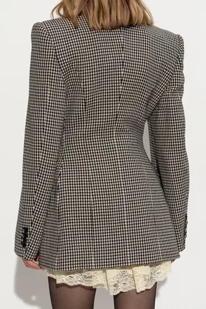 Balenciaga Houndstooth Double-breasted Blazer