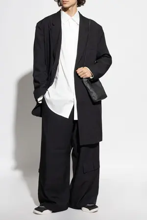 Y3 Oversized Wide-leg Trousers With Pockets
