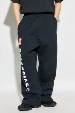 Balenciaga Sweatpants With Printed Logo
