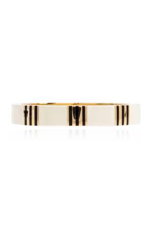 Tory Burch Enamelled Bracelet - White