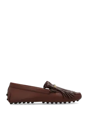 TOD’S Leather Loafers With Tassel Detail And Gommino Sole