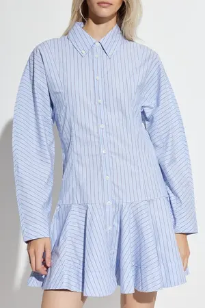 GANNI Striped Shirt Dress