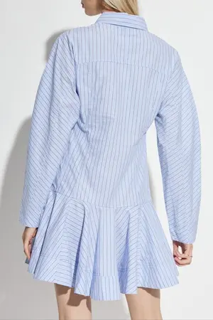 GANNI Striped Shirt Dress